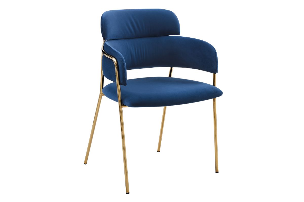 Metal Frame Velvet Accent Chair at Gardner-White