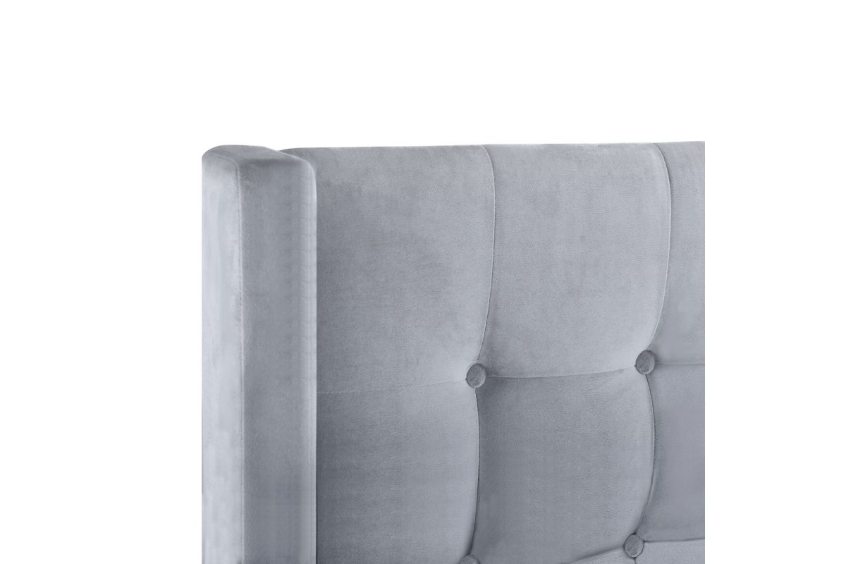 Modern King Wing Bed in Dove at Gardner-White