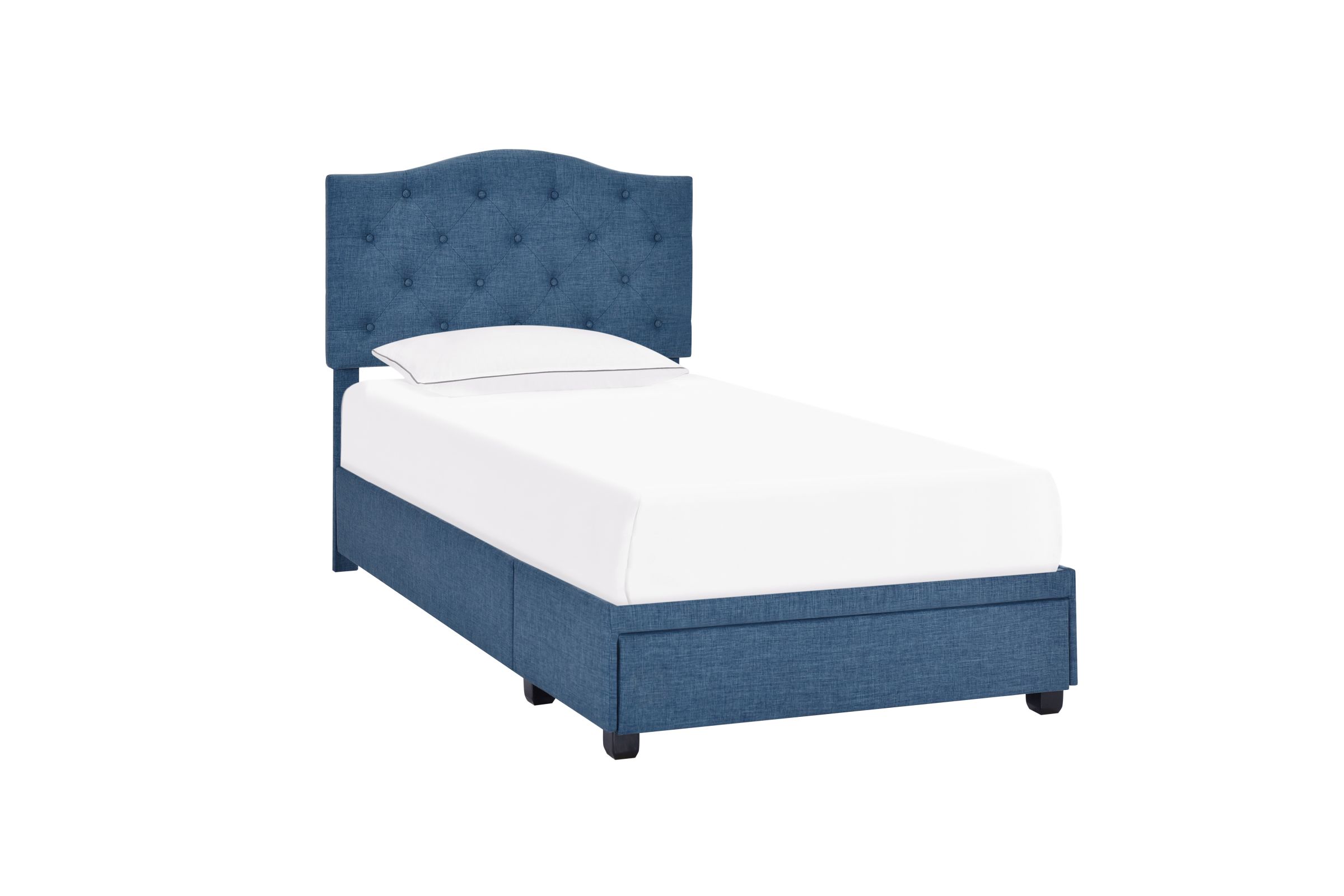 Twin Tufted Storage Bed in Denim at Gardner-White