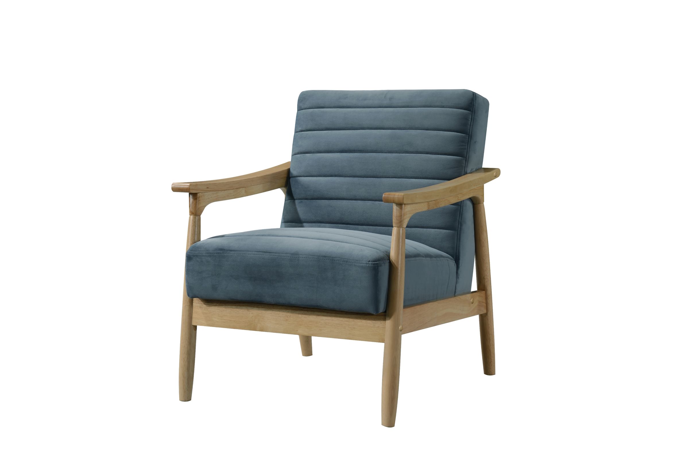 Channeled Wood Frame Accent Chair at Gardner-White