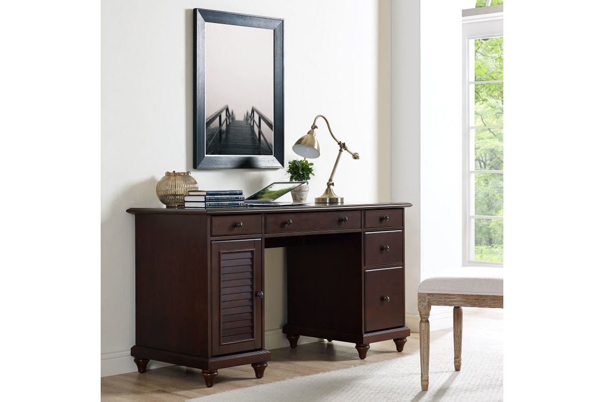 Palmetto Computer Desk Espresso at Gardner-White