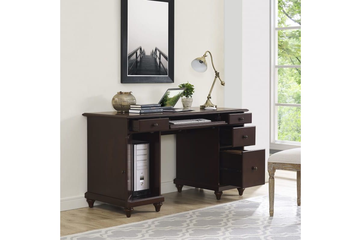 Palmetto Computer Desk Espresso at Gardner-White