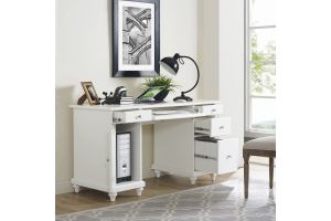 Palmetto Computer Desk White at Gardner-White