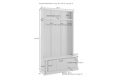 Ellison Hall Tree Gray at Gardner-White