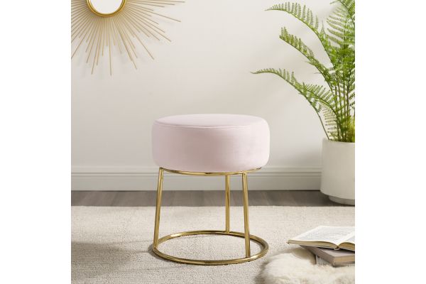 Bardot Pink Vanity Stool at Gardner-White