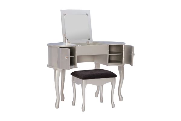Mallory Silver Vanity Set at Gardner-White