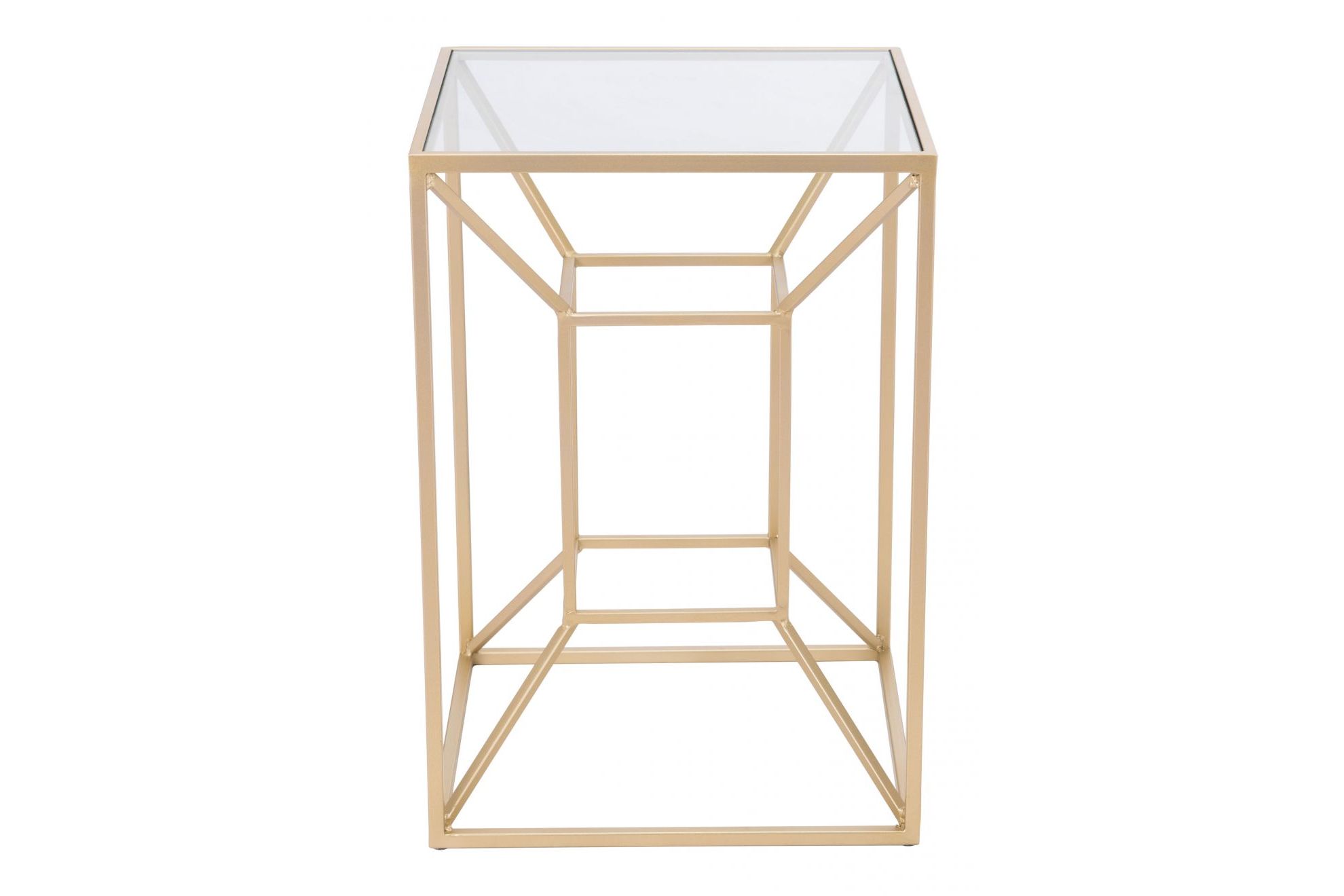 Canyon Side Table Gold at Gardner-White