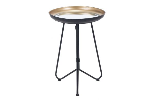 Foley Accent Table Gold & Black at Gardner-White