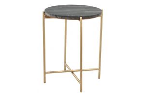 David Side Table Gray & Gold at Gardner-White