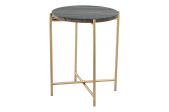 David Side Table Gray & Gold at Gardner-White