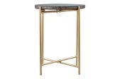 David Side Table Gray & Gold at Gardner-White