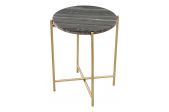 David Side Table Gray & Gold at Gardner-White