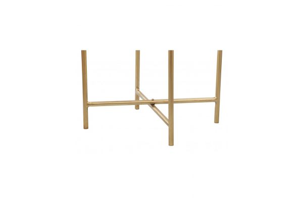 David Side Table Gray & Gold at Gardner-White