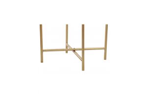 David Side Table Gray & Gold at Gardner-White