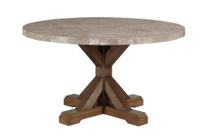 Vesper 54" Round Dining Table + 4 Chairs at Gardner-White