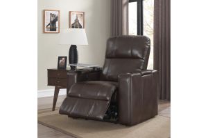 Larson Power Heated Recliner in Brown at Gardner-White
