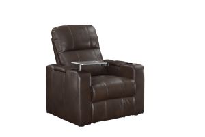 Larson Power Heated Recliner in Brown at Gardner-White