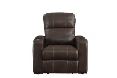 Larson Power Heated Recliner in Brown at Gardner-White
