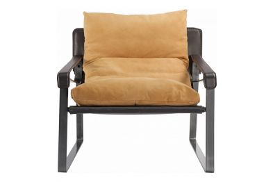 Connor Club Chair Sunbaked Tan Leather at Gardner White