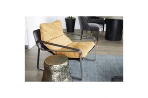 Connor Club Chair Sunbaked Tan Leather at Gardner-White