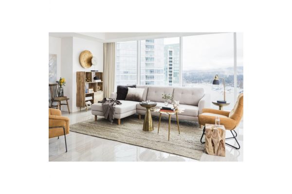 Graduate Lounge Chair Sunbaked Tan Leather at Gardner-White