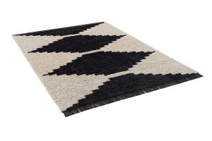 Amanda Black & Ivory 5'x7' Modern Area Rug at Gardner-White
