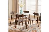 Reba 5-Piece Dining Set with Faux Marble Dining Table at Gardner-White