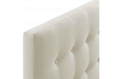 Emily Full Upholstered Fabric Headboard in Ivory at Gardner White