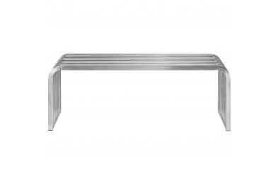 Pipe 47" Stainless Steel Bench at Gardner-White