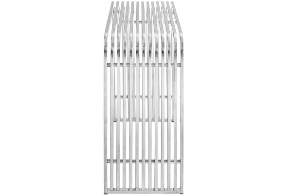Pipe Stainless Steel Console Table at Gardner-White
