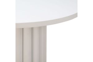 Kali 55" White Round Dining Table at Gardner-White