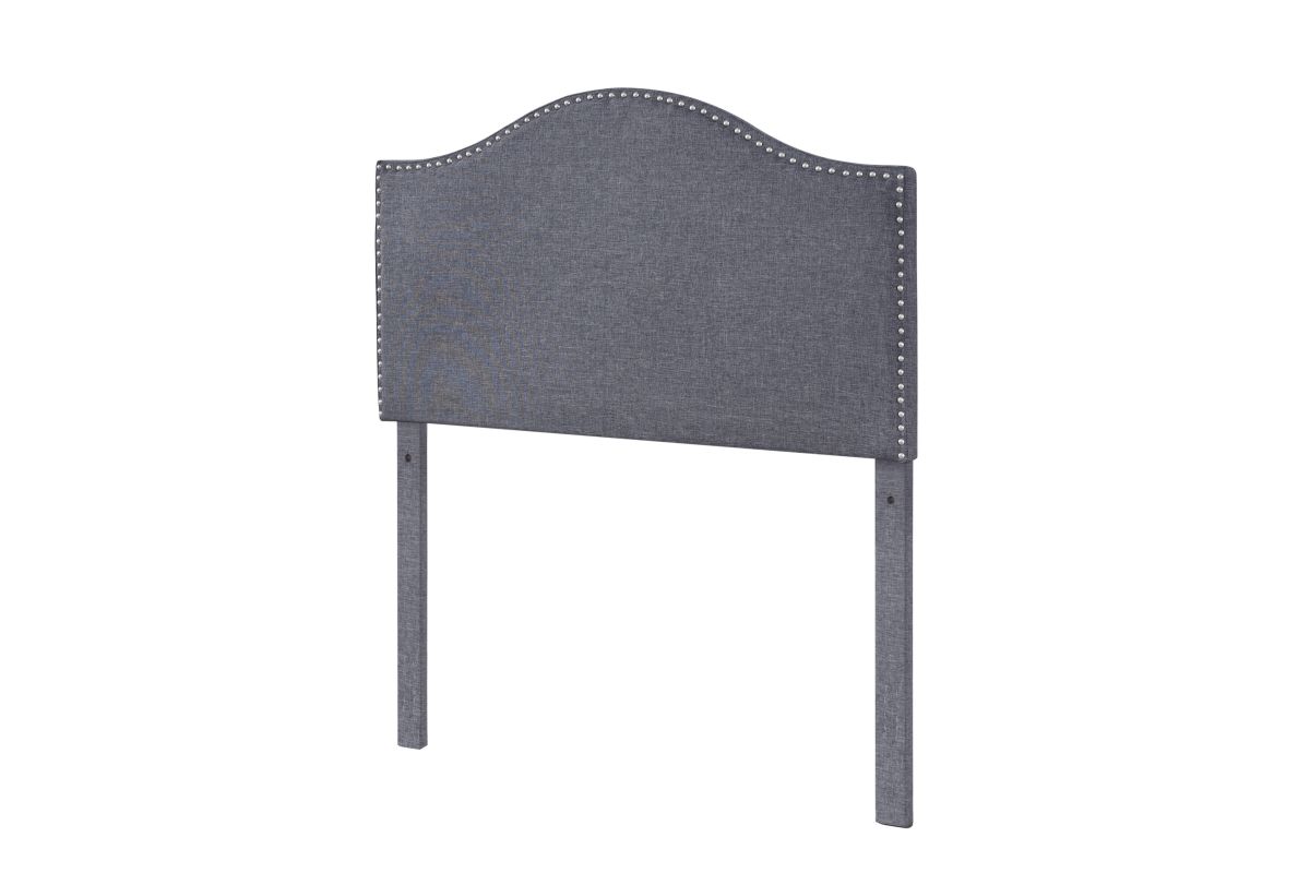 Camelback Upholstered Twin Headboard in Charcoal Grey at Gardner-White