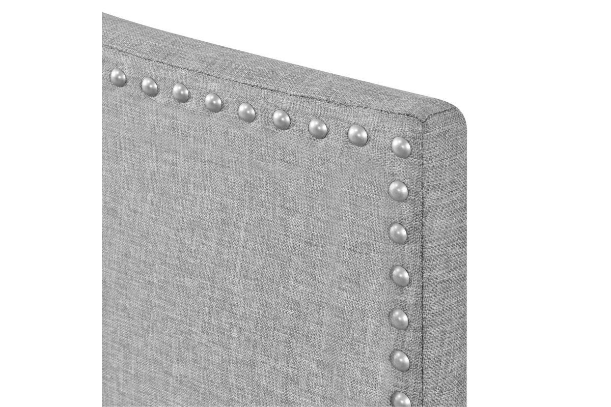 Camelback Upholstered Full & Queen Headboard in Grey at Gardner-White