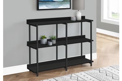 Black Metal Hall Console with Shelves at Gardner-White