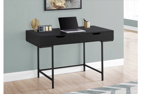 Black Metal Computer Desk at Gardner-White