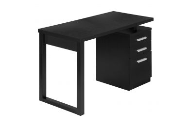 Black Computer Desk with Storage Drawers at Gardner-White