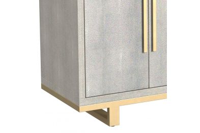 Four Door Shagreen Sideboard in Grey Wash at Gardner-White