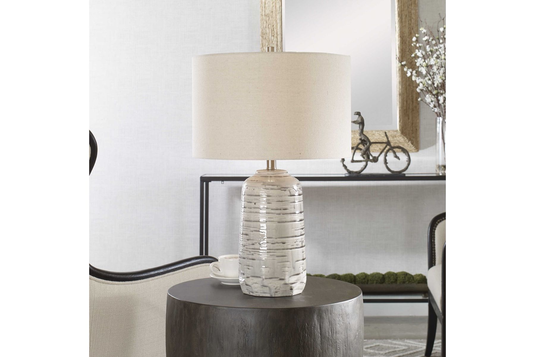 Cyclone Ivory Table Lamp at Gardner-White