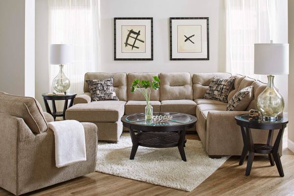Greyson Cappuccino 2-Piece Sectional at Gardner-White
