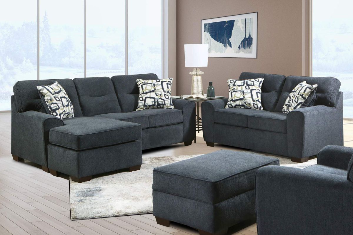 Greyson Sky Sofa Chaise at Gardner-White