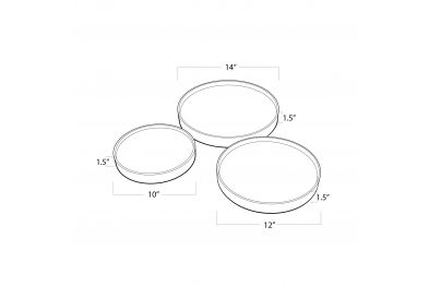 Mixer Trays, Set of 3 by Regina Andrew at Gardner-White