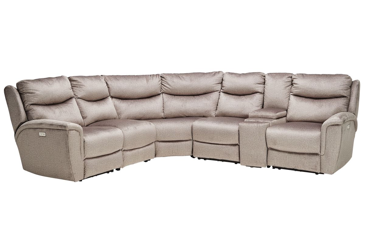 Bravo 6-Piece Dual Power Reclining Sectional with 3 Recliners by ...