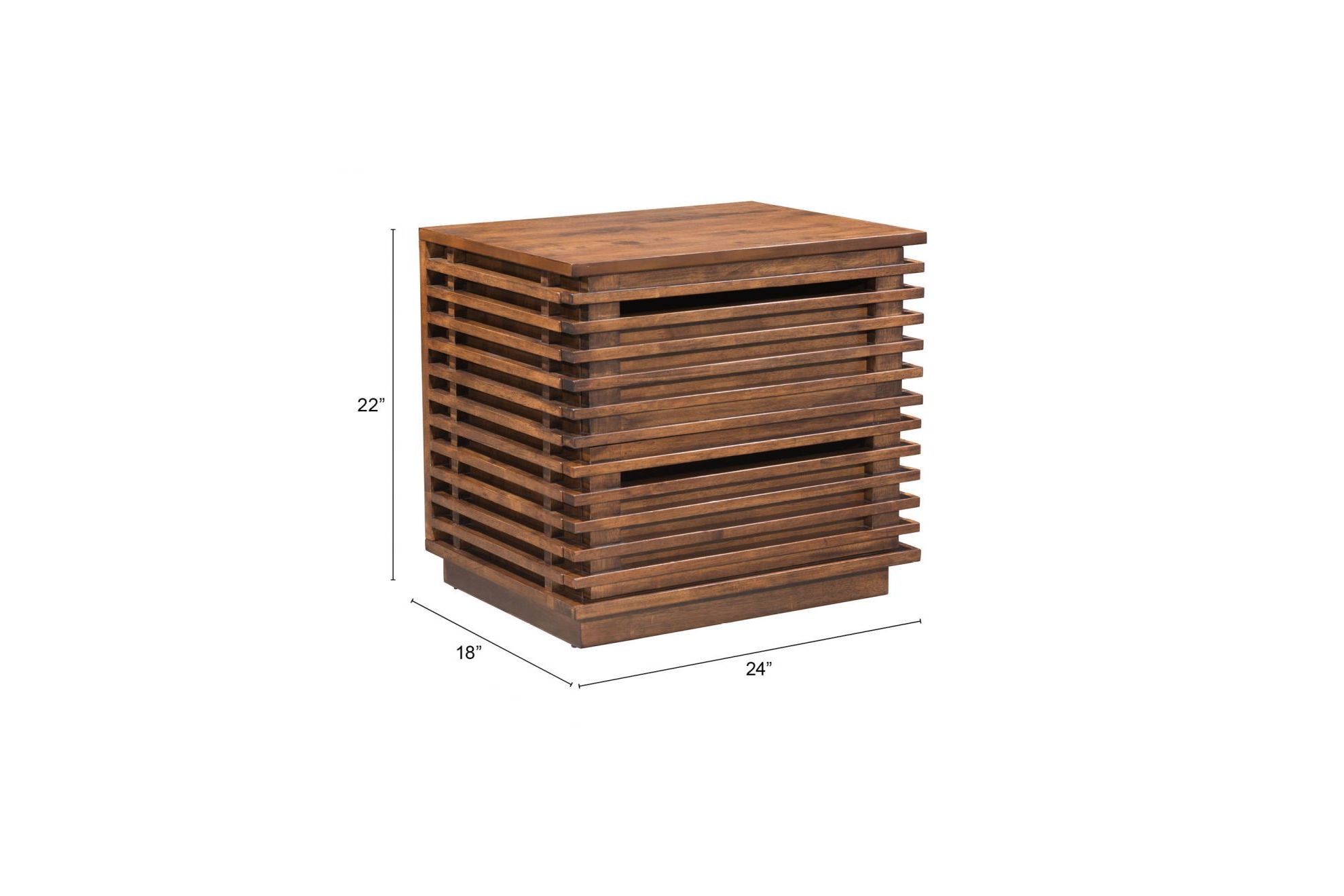 Linea End Table Walnut at Gardner-White