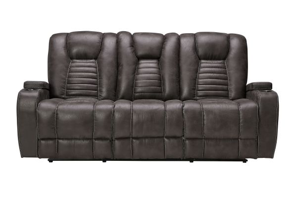 Vance Reclining Sofa with Drop Down Table at Gardner-White