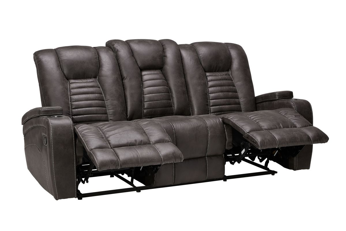 Vance Reclining Sofa with Drop Down Table at Gardner-White