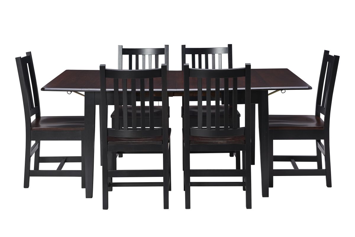 Saber-II Table with 2 Leaves + 4 Chairs by Gascho in Cherry Wood with ...