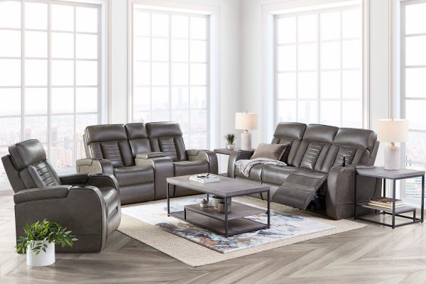 Linus Grey Ceramic Table Lamp at Gardner-White