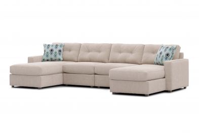 ModularOne Stone 4-Piece Sectional at Gardner White