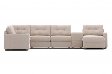 ModularOne Stone 8-Piece Sectional with Right Arm Facing Chaise