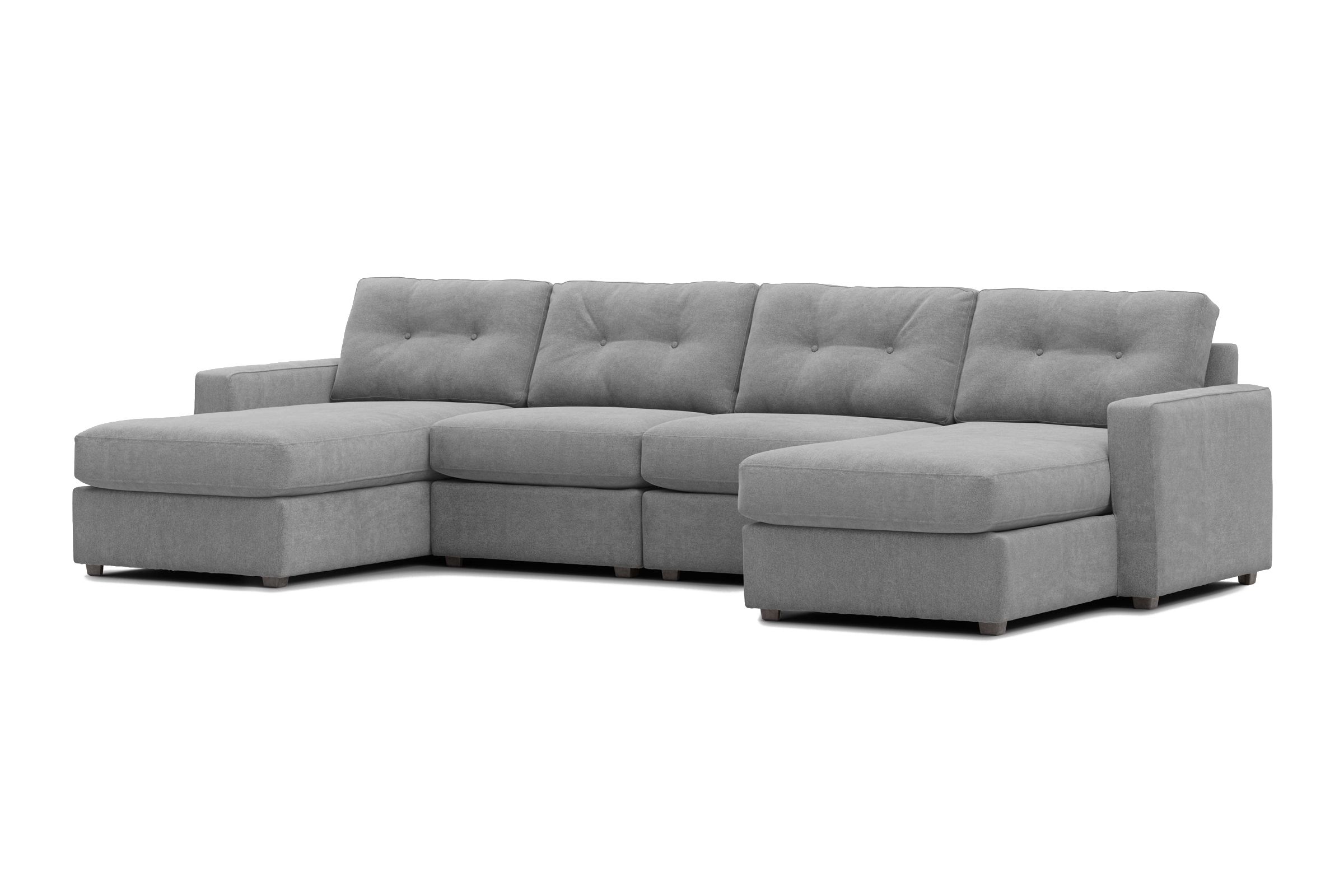 ModularOne Granite 4-Piece Sectional with Dual Chaise
